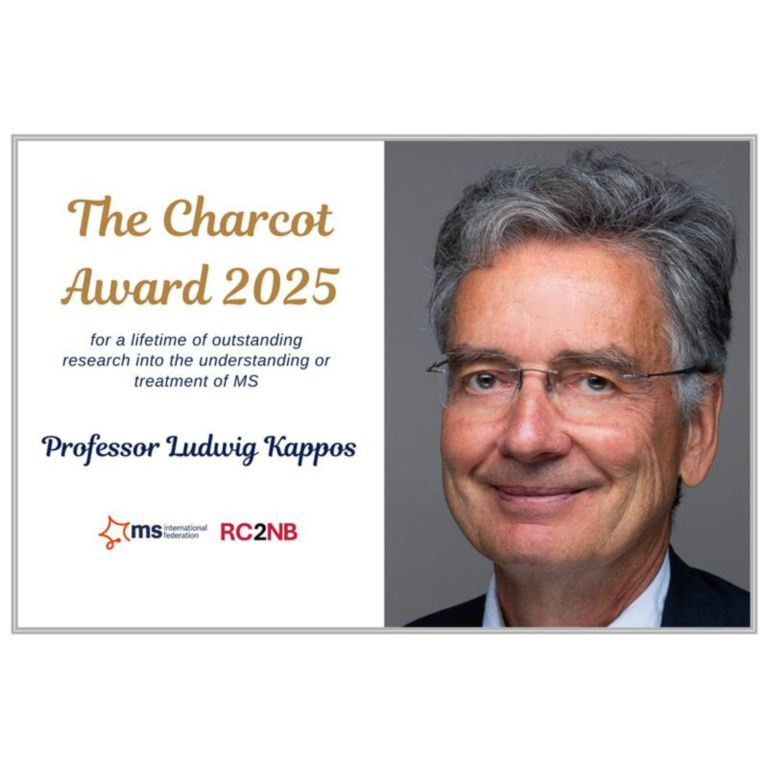 Professor Ludwig Kappos receives 2025 Charcot - RC2NB